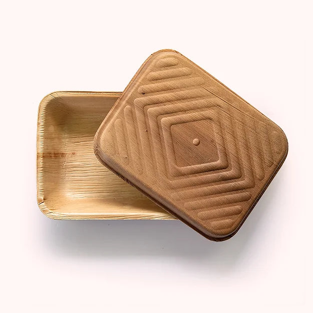 All-Natural Palm Leaf Boxes with Lids | Organic – Earthware Eco Lifestyle